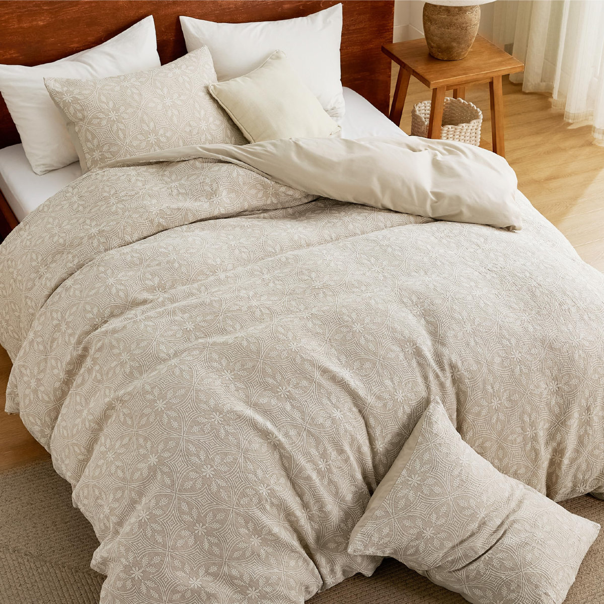 Bedsure Cotton Boho Textured Duvet Cover Set | Wayfair